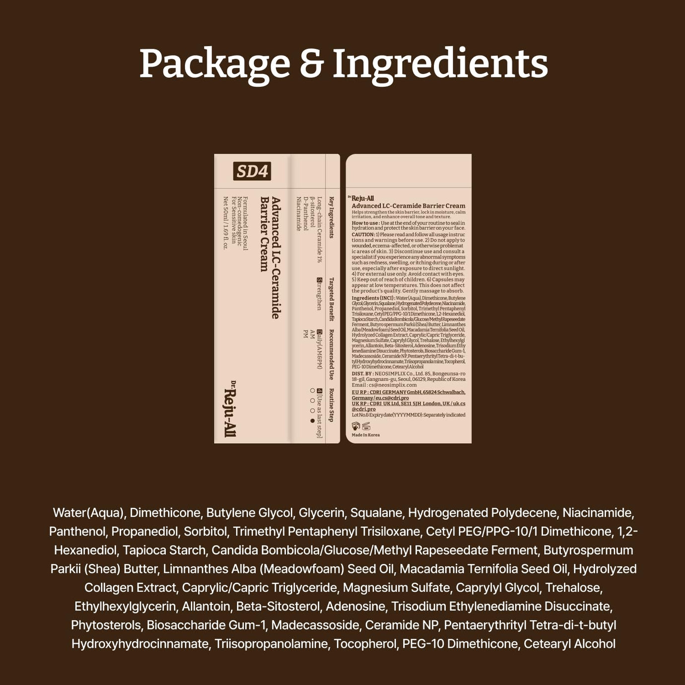 Dr.Reju-All | Advanced LC-Ceramide Barrier Cream 50ml – Dr.Reju-All ...
